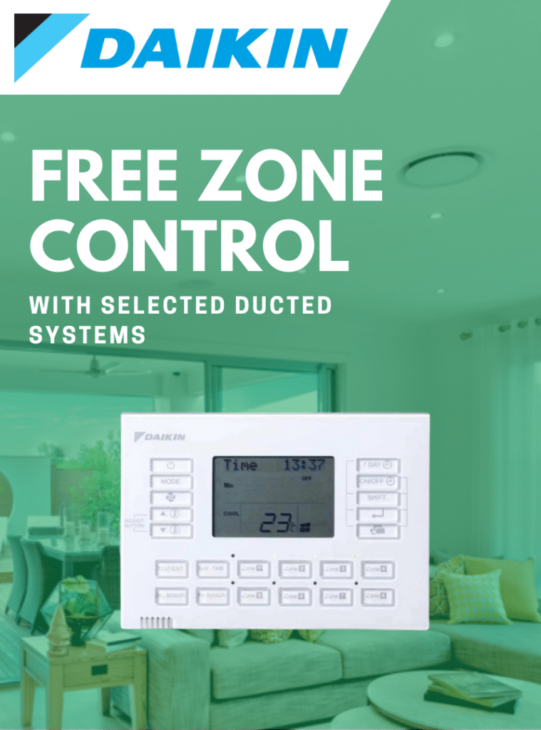FREE Ducted Zone Control & Wi-Fi Promotion | Daikin Heat Pumps
